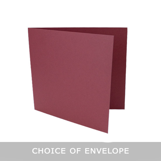 Large Square Burgundy Card Blanks with Envelopes | The Paperbox