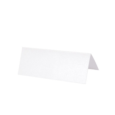 Ice White Pearlescent Place Cards | The Paperbox