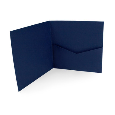 Navy Blue Pocketfold Invites & Envelopes | The Paperbox