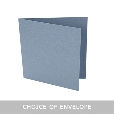 Large Square Dusty Blue Card Blanks | The Paperbox
