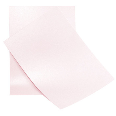 A6 Pale Pink Pearlescent Card Sheets (50 pack) | Sale | The Paperbox