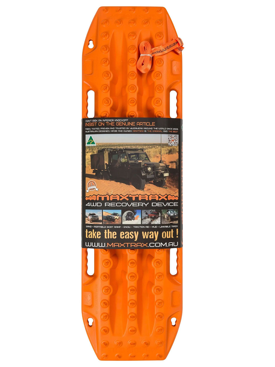 MAXTRAX MKII Signature Orange Recovery Boards – Aluminess