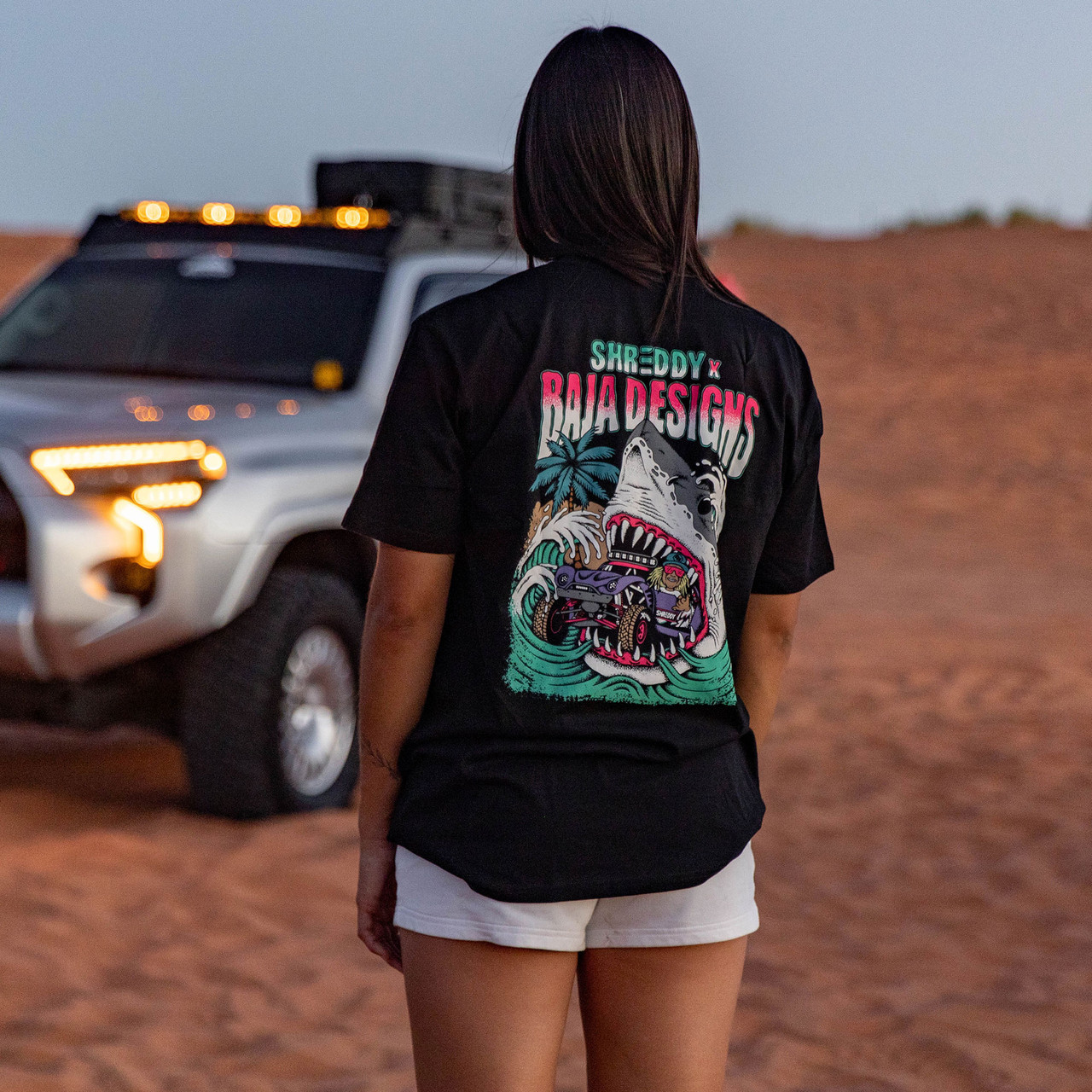 Baja Designs x Shreddy Colab T-Shirt - Baja Designs - Off-Road LED & Laser Lights | Automotive ...