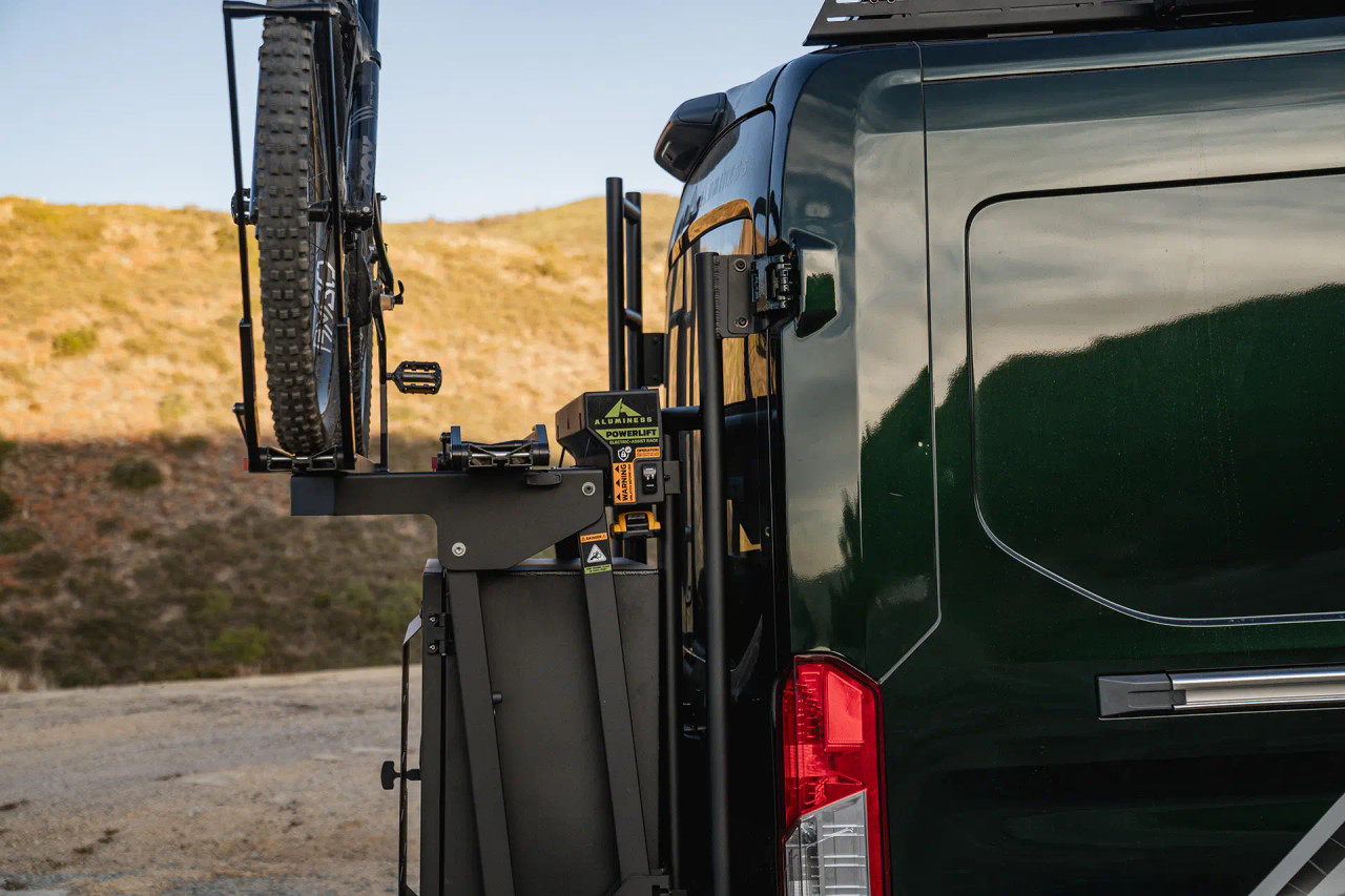 PowerLift Bike Rack - Transit 2015+ | Aluminess