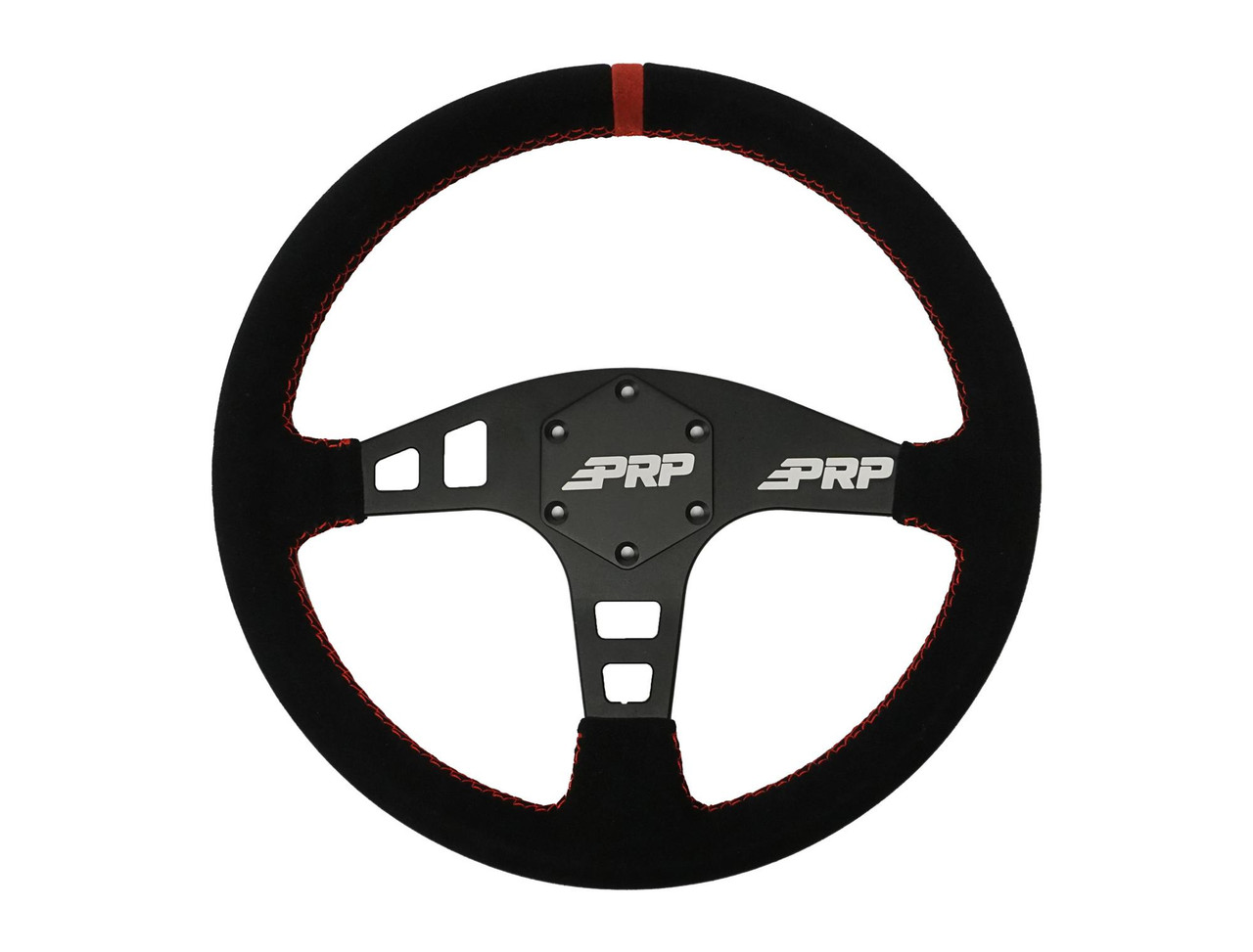 Flat Suede Steering Wheel | PRP Seats