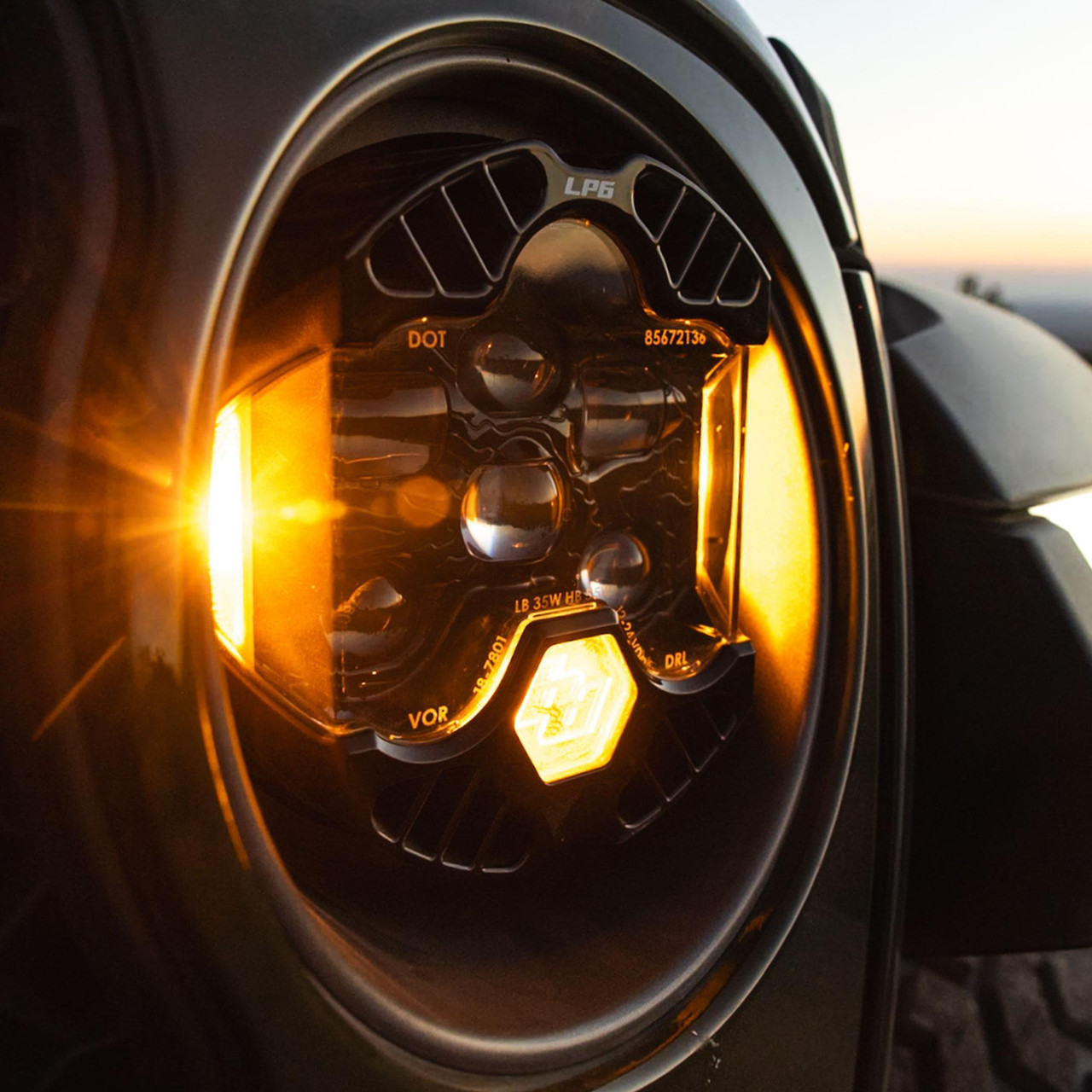 DOT LP6 LED Headlight Replacement Pair - Universal - Baja Designs - Off ...