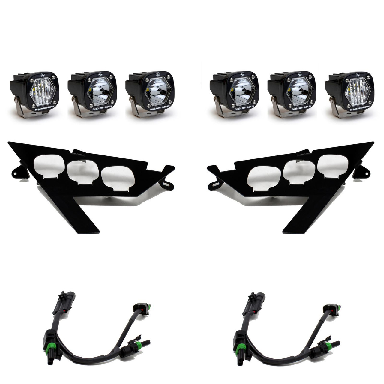 Polaris S1 Triple LED Headlight Kit - Polaris 2020-24 RZR Pro XP; 2024 ...