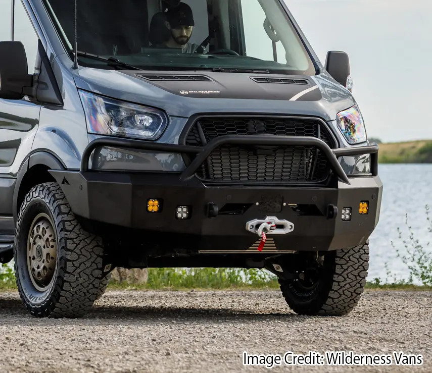Ford Transit Front Winch Bumper | 2020-2025 | Aluminess