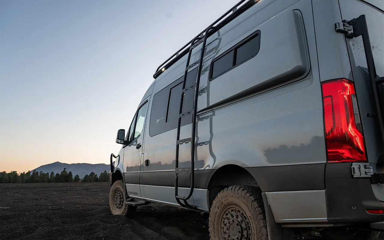 Sprinter Legacy Side Ladder | 2007-2025 | Aluminess