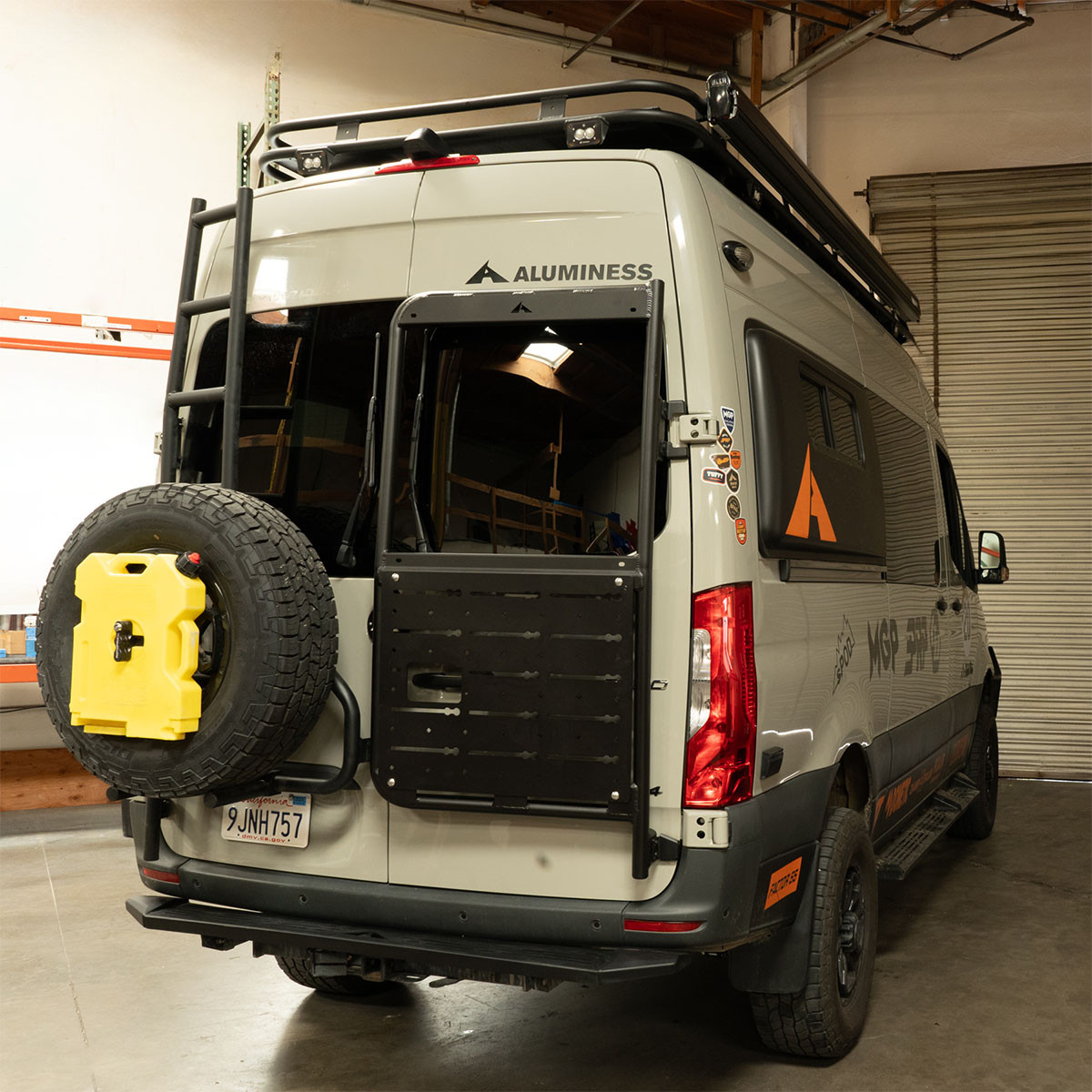 Sprinter BackPAC Rear Door Plate | 2019-2025 | Aluminess