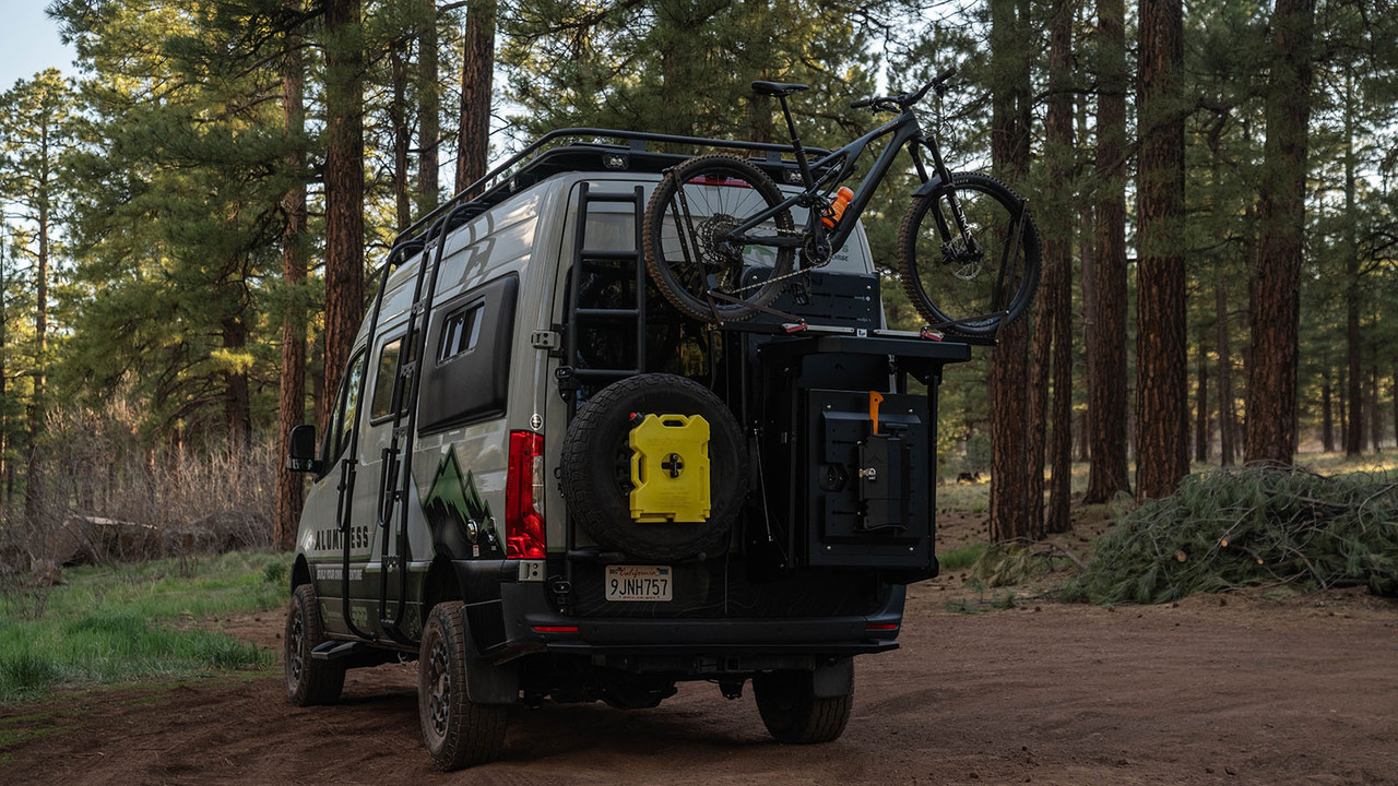 Sprinter Rear Door Rack Base Unit | 2019-2025 | Aluminess