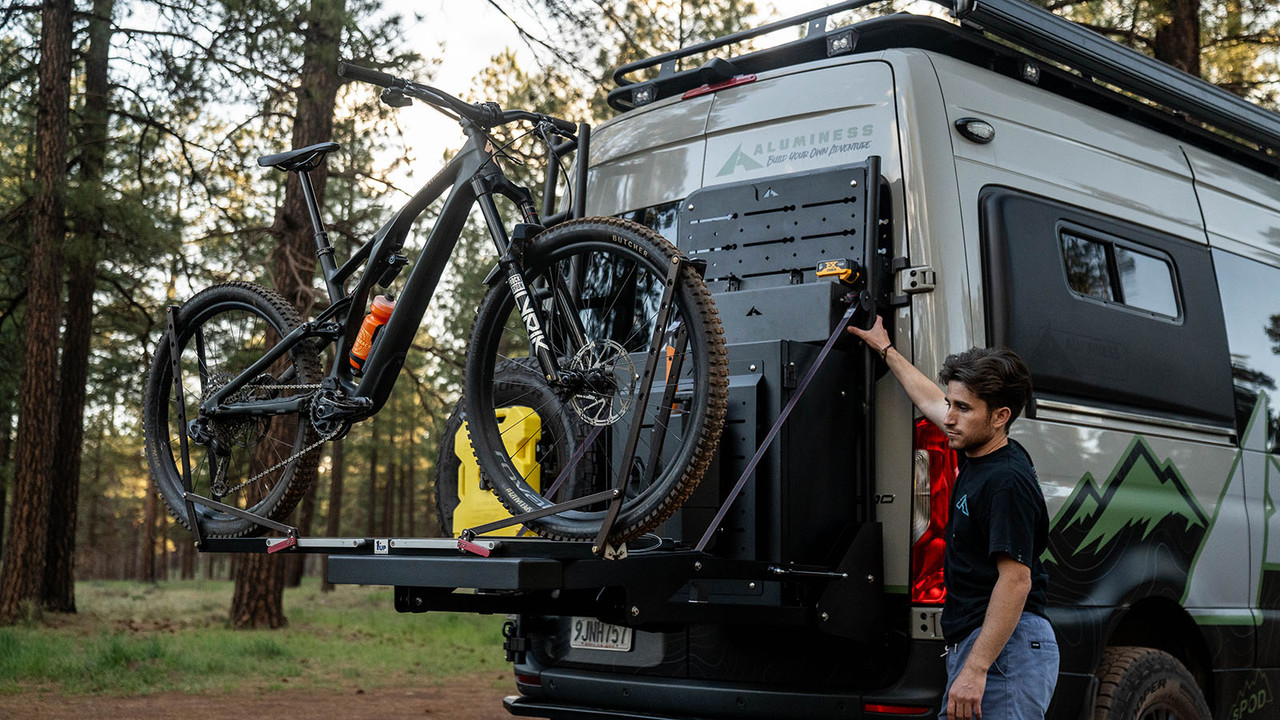 Sprinter Rear Door Rack Base Unit | 2019-2025 | Aluminess