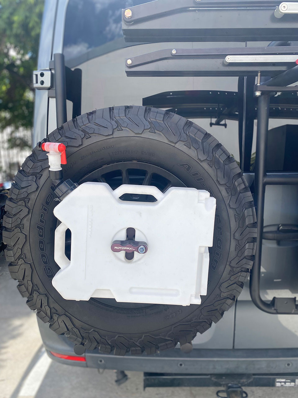 Versatile Rear Door Box Rack for Sprinter Van