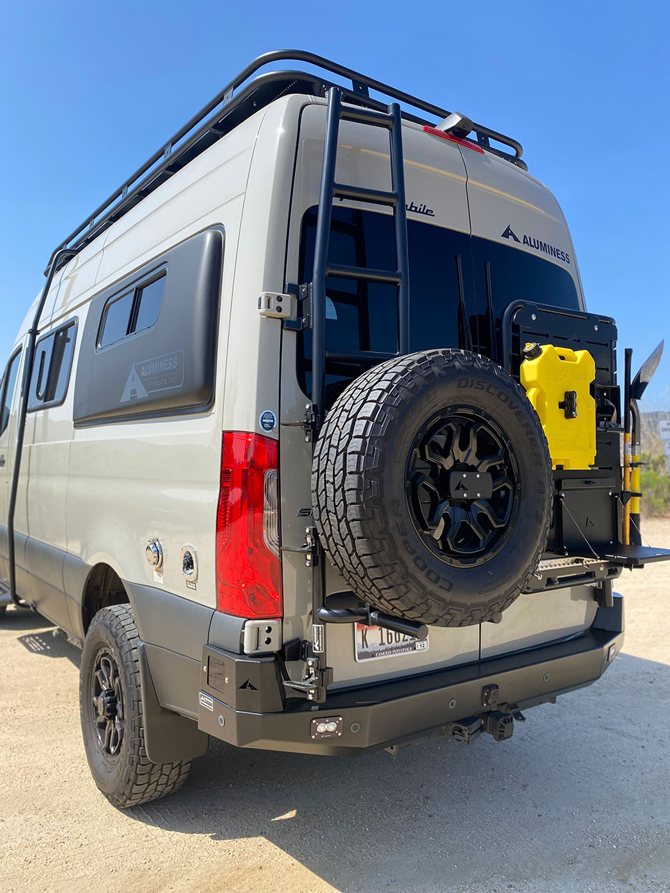 Practical Rear Door Ladder for Sprinter Van