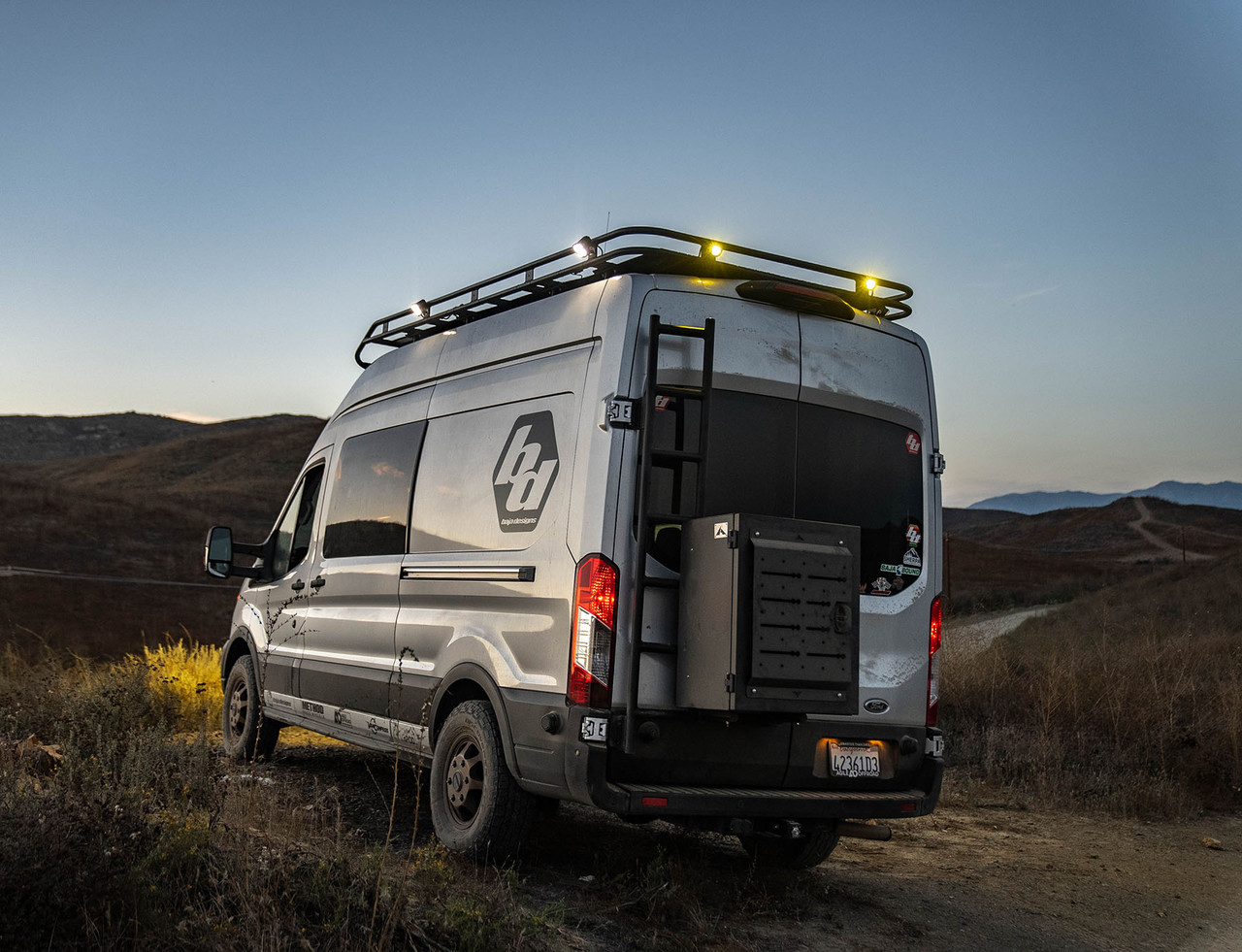 Ford Transit Rear Door Ladder | 2015-2025 | Aluminess