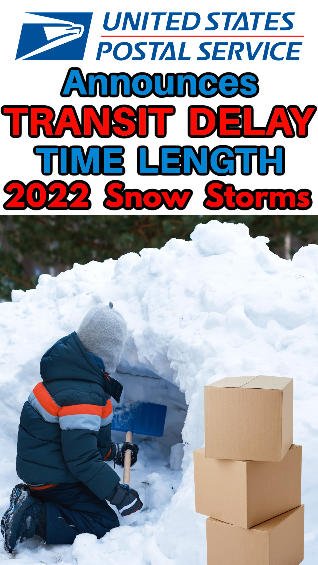 February 2022 Snow Storms Impact USPS Transit & Delivery Time - Big ...