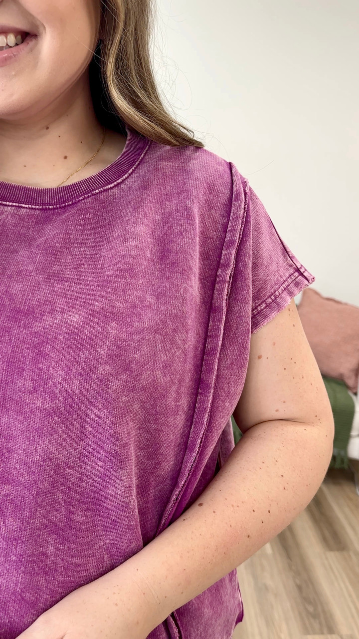 All Over It Top - Purple