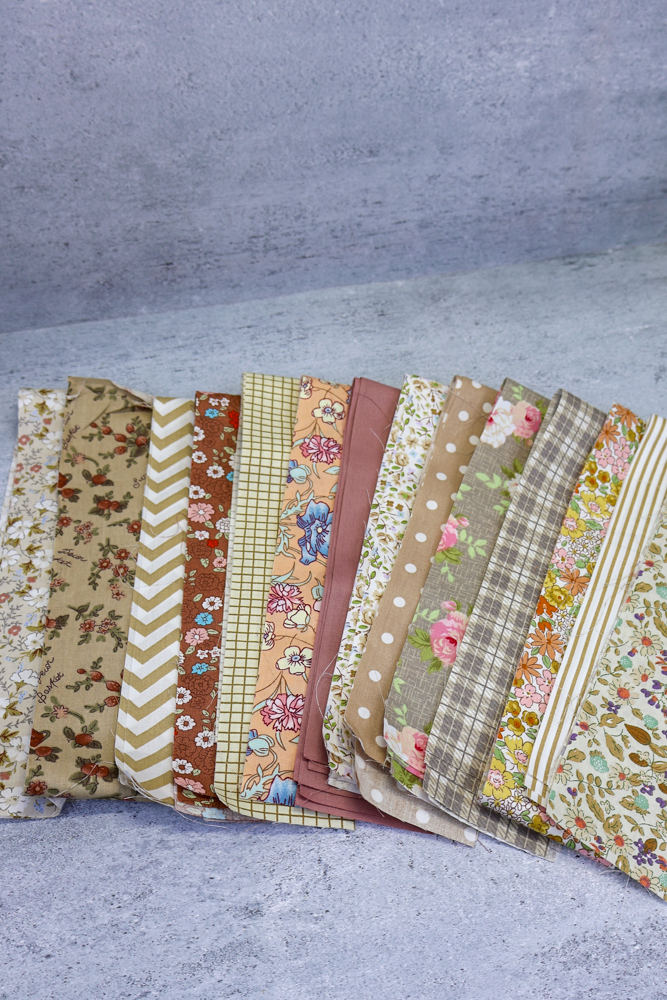 Cozy Cottage Fabric Strip Bundle - 42 pieces