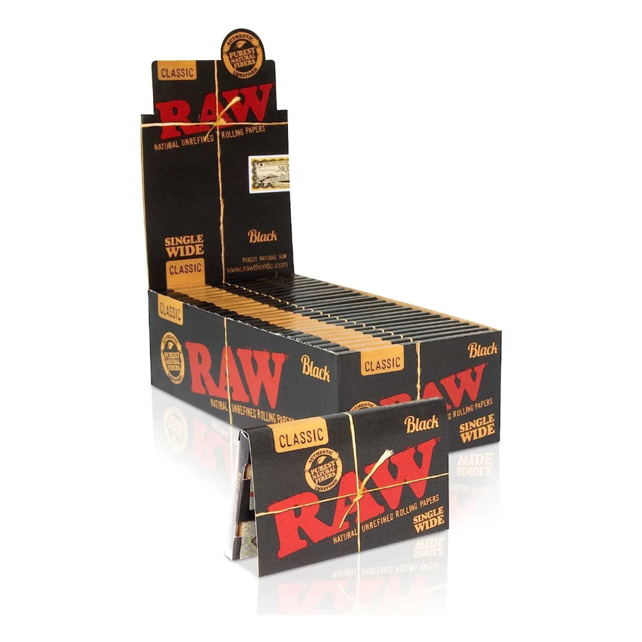 Raw Black Single Wide 25ct