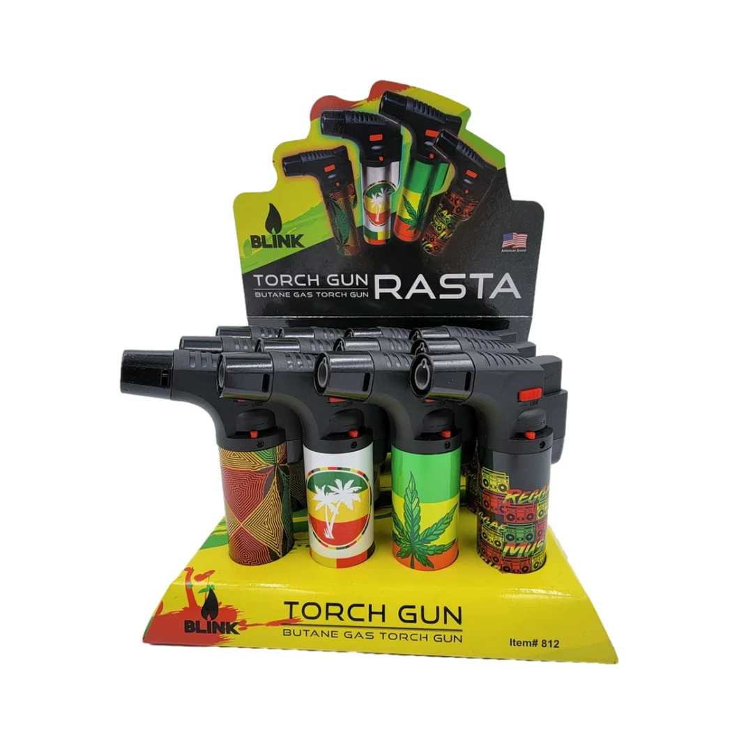 BLINK TORCH RASTA LIGHTER 12CT BOX