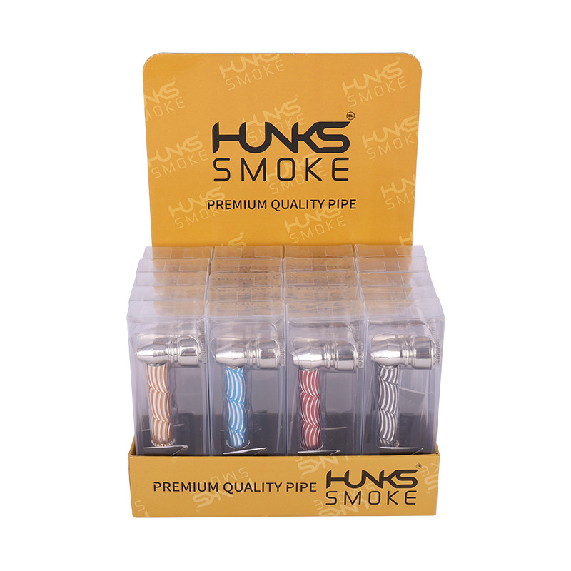 HUNKS SMOKE PREMIUM PIPE SET DISPLAY 20CT GT-657 - Adyah Wholesale
