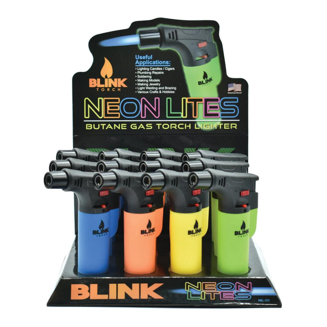 BLINK TORCH GUN NEON LIGHT 12CT BOX - Adyah Wholesale