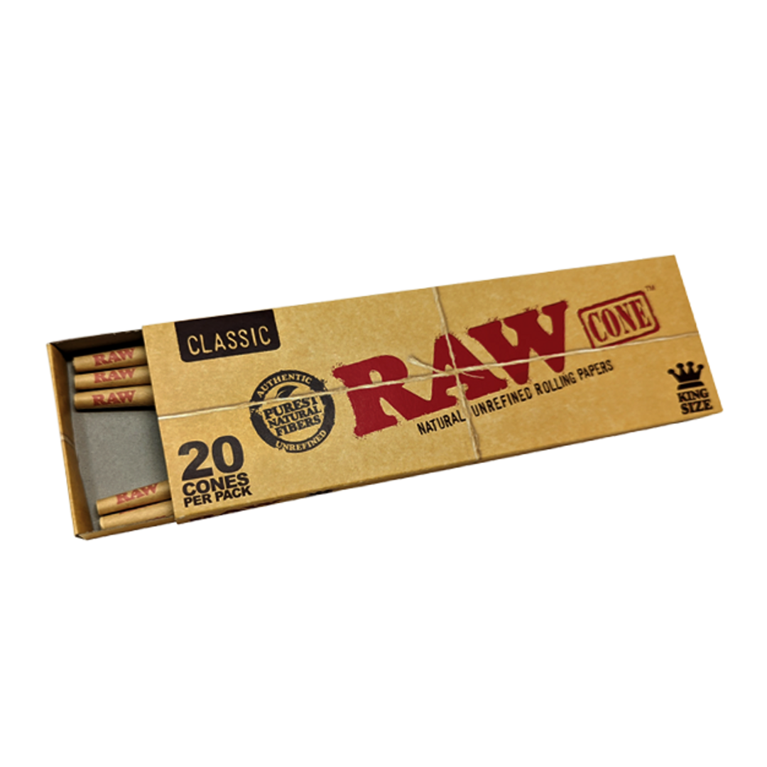 RAW CLASSIC CONE KING 20CT SINGLE PACK - Adyah Wholesale