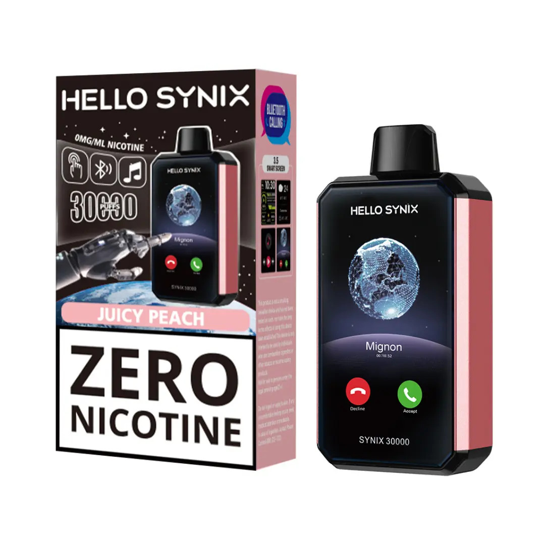 Hello Synix 30K Zero Nicotine Disposable Vape | Adyah Wholesale