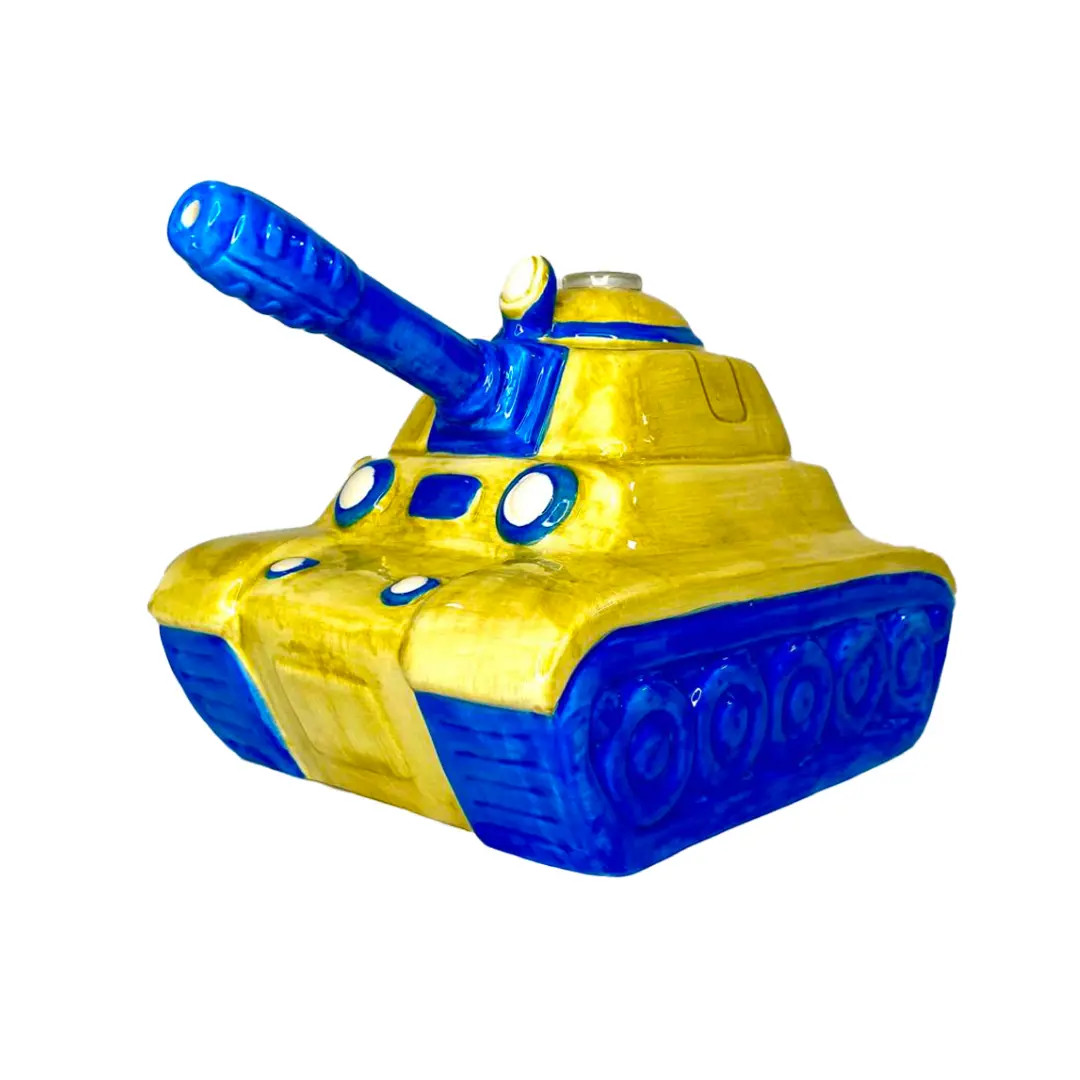 ARMY TANK CERAMIC HAND PIPE 1CT GT-042CG - Adyah Wholesale