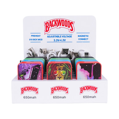 BACKWOODS 510 BOX CART BATTERIES 12CT - Adyah Wholesale