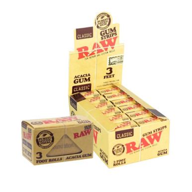 RAW GUMMED STRIPS 3FT ROLL 24CT