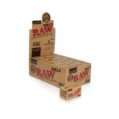 RAW ROLLS SINGLE WIDE 5MT 24CT
