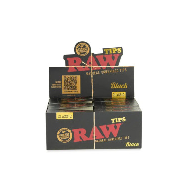 RAW BLACK TIPS 50CT