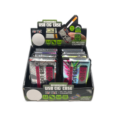 SMOKEZILLA 100s USB CIG CASE 8PC 023303