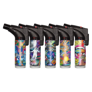 TECHNO TORCH SPACE AND ALIENS SLANT TORCH LIGHTER 15CT 00139-A3 - Adyah ...