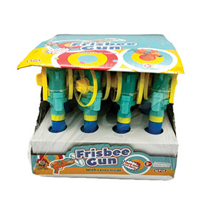 SOUR CITY FRISBEE GUN SHOOTER CANDY TOY 12CT DISPLAY - Adyah Wholesale