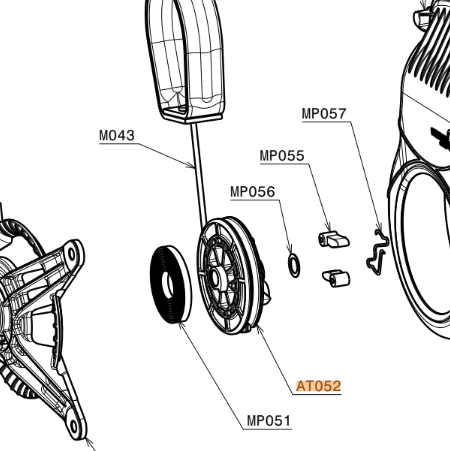 AT052 Plastic pulley and Rope - Lite Flite