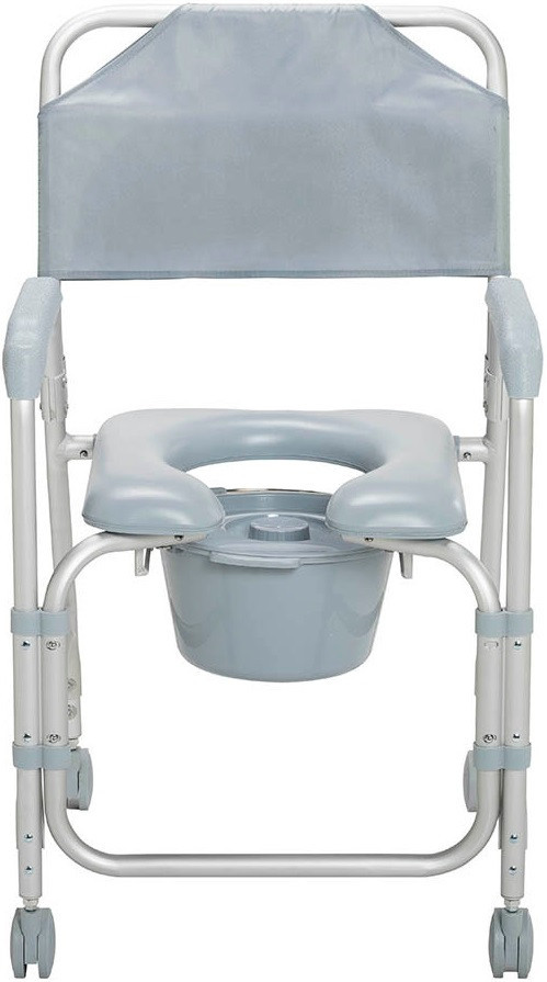 Drive 11114KD-1 Padded Shower Chair Commode with Casters