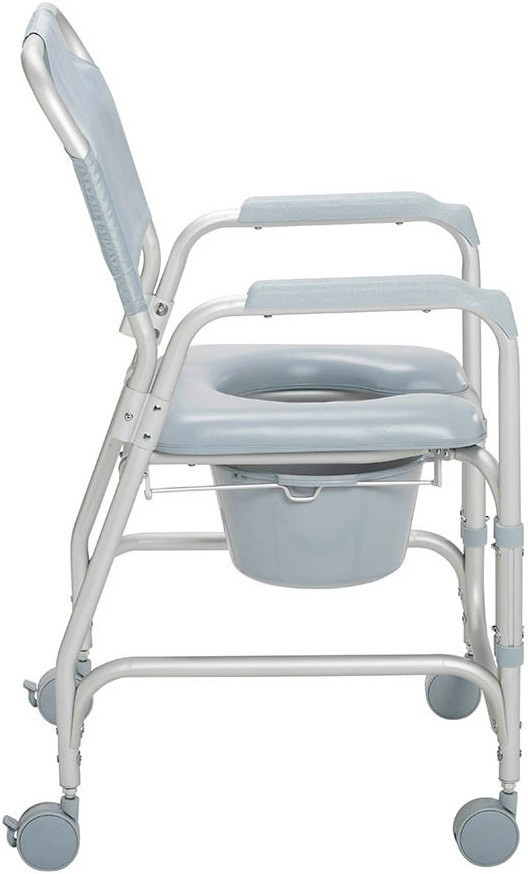Drive 11114KD-1 Padded Shower Chair Commode with Casters