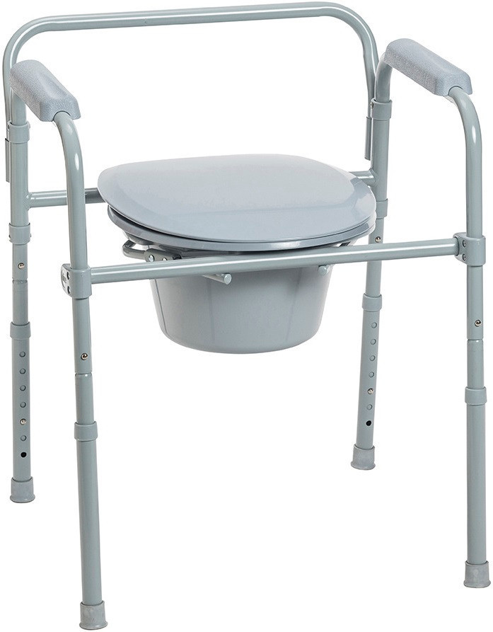 Drive Folding Steel Commode Chair 11148N-4
