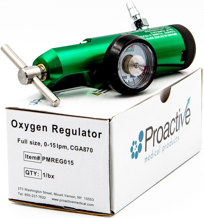 Proactive 15 LPM Oxygen Regulator Protekt PMREG015B