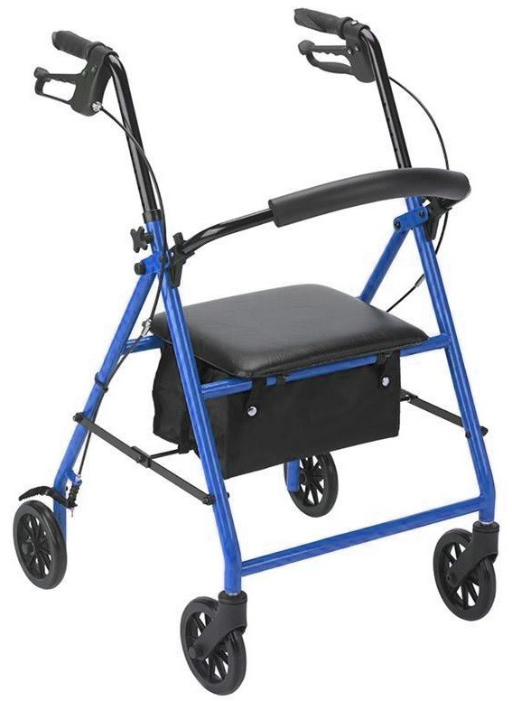4-Wheel Walkers w/ Seats (Rollators) - Free Shipping