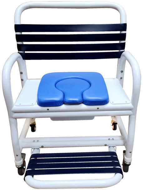 Mor Medical DNE-610-4L-BAR Bariatric Shower Commode with Wheels