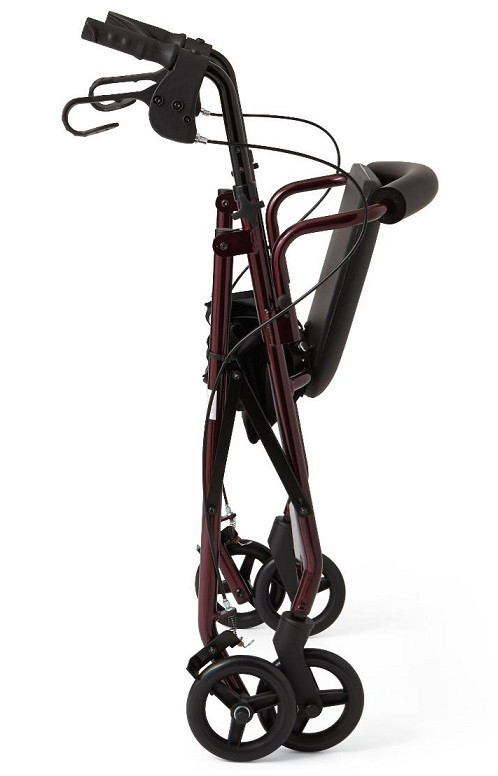 Medline Junior Rollator Folding Walker with Seat | Free Shipping