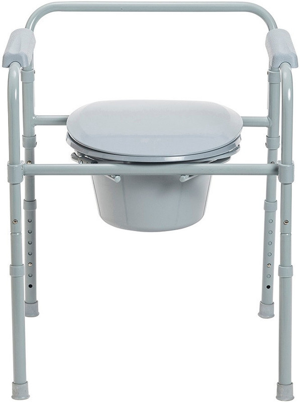 Steel Folding Commode RTL11158KDR by Drive Medical