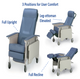 Invacare IH6065A Deluxe Three-Position Hospital Recliner Chairs
