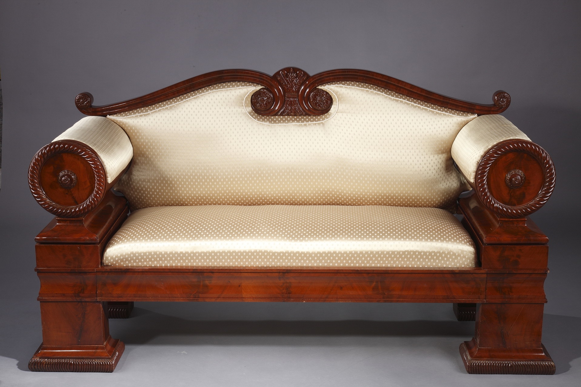 Biedermeier period mahogany sofa, 1830 - Atena Gallery