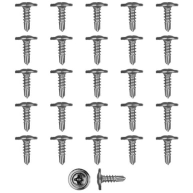 FORD 25-Piece Interior / Exterior Trim Screw Kit / Pan Head / Black (#8 ...