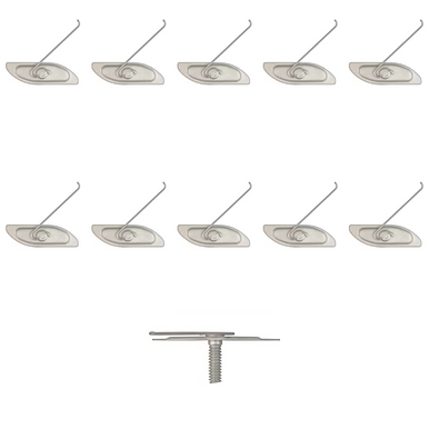 1967-1975 AMC 20-Piece Front / Rear Glass Windshield Molding Reveal Clips