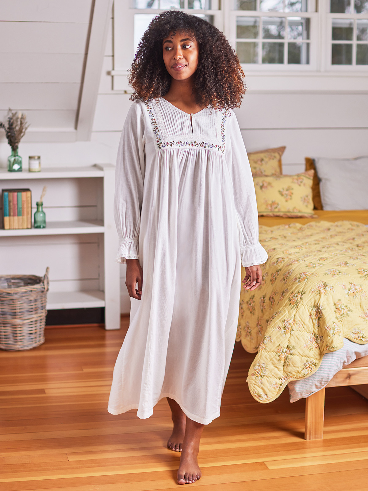 Esme Slip Nighty - White | Shop Beautiful Designs by April Cornell